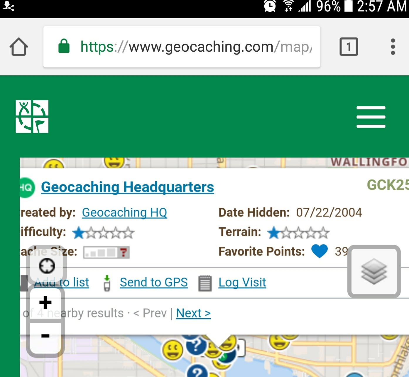 Can't click on cache description on maps - Website - Geocaching Forums