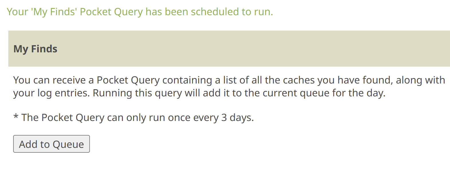 List of all finds - General geocaching topics - Geocaching Forums