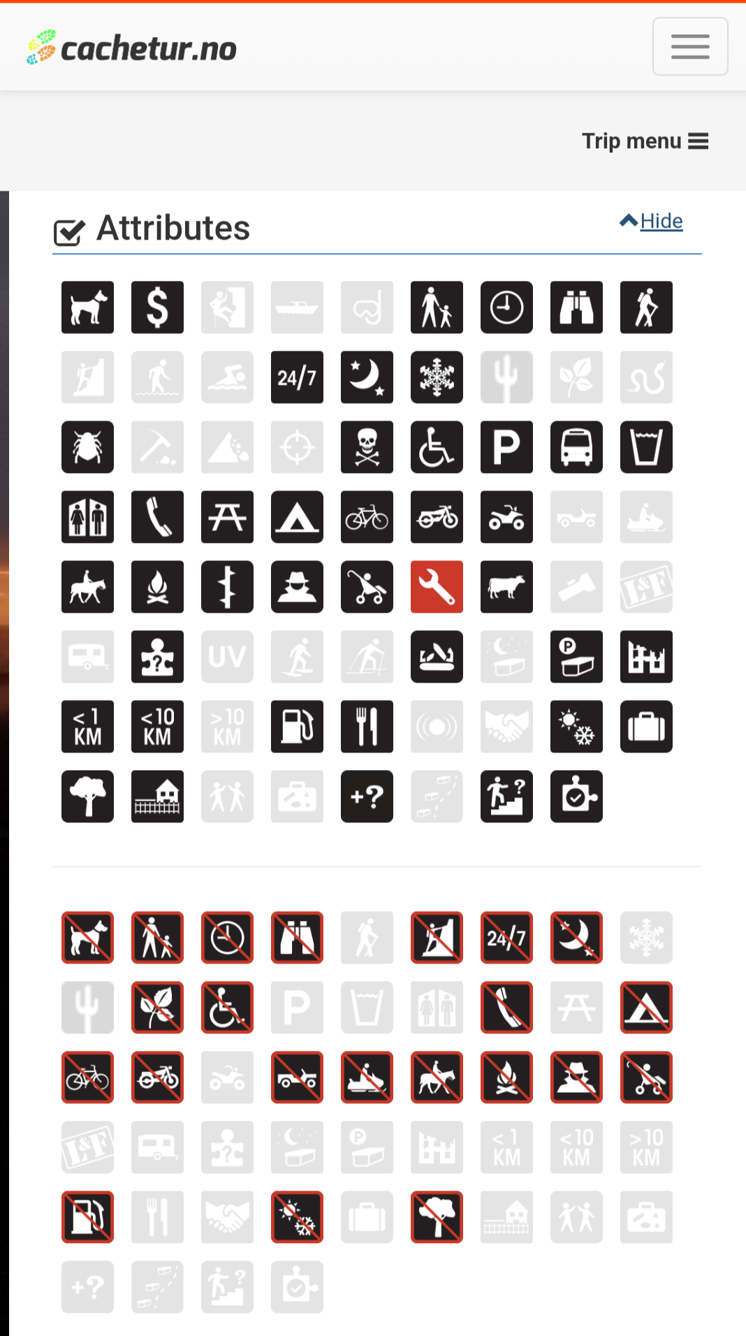 Easy way to analyse attributes on a list of (yet to be found) caches ...