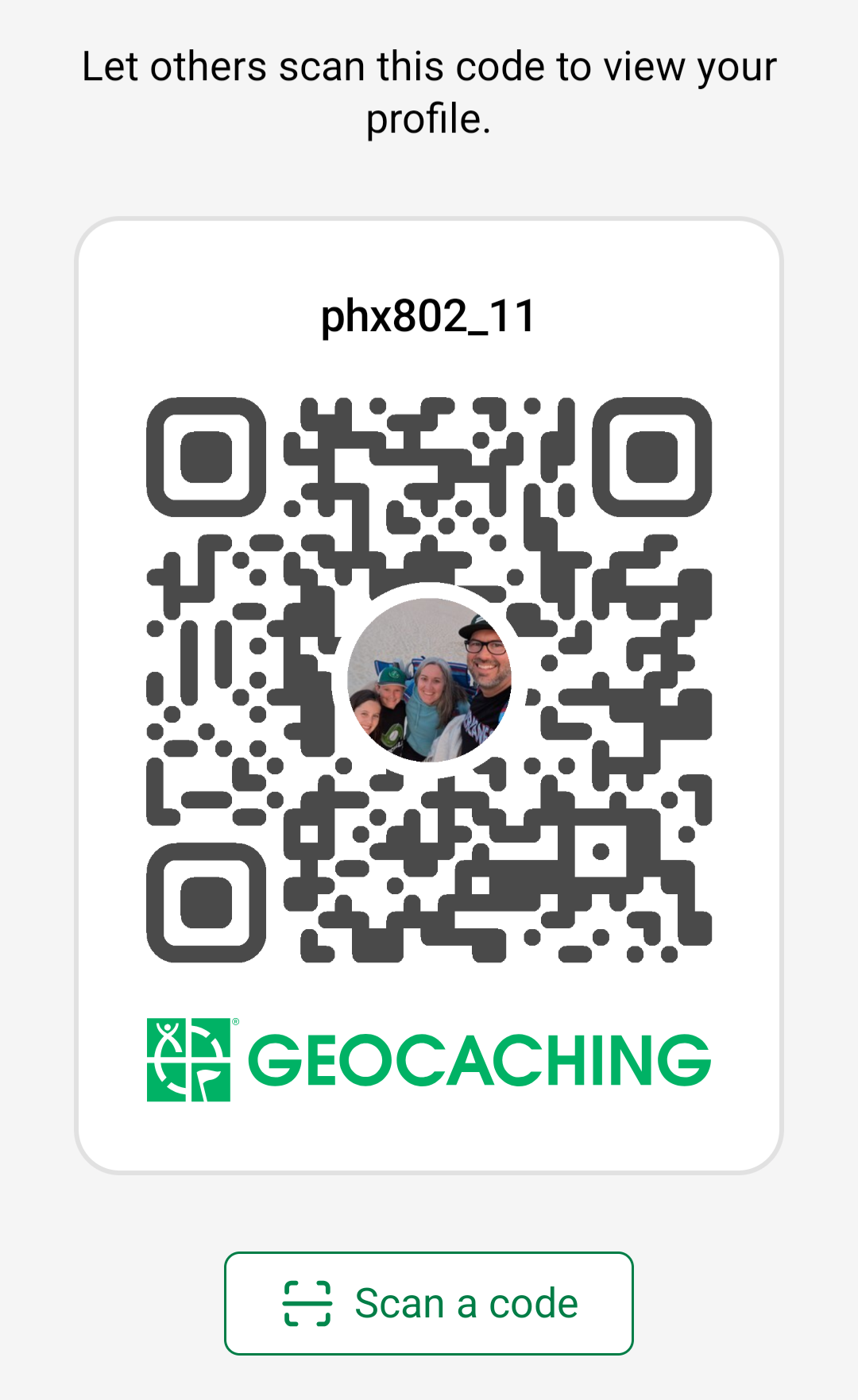 Profile QR code has old username - Official Geocaching® apps ...
