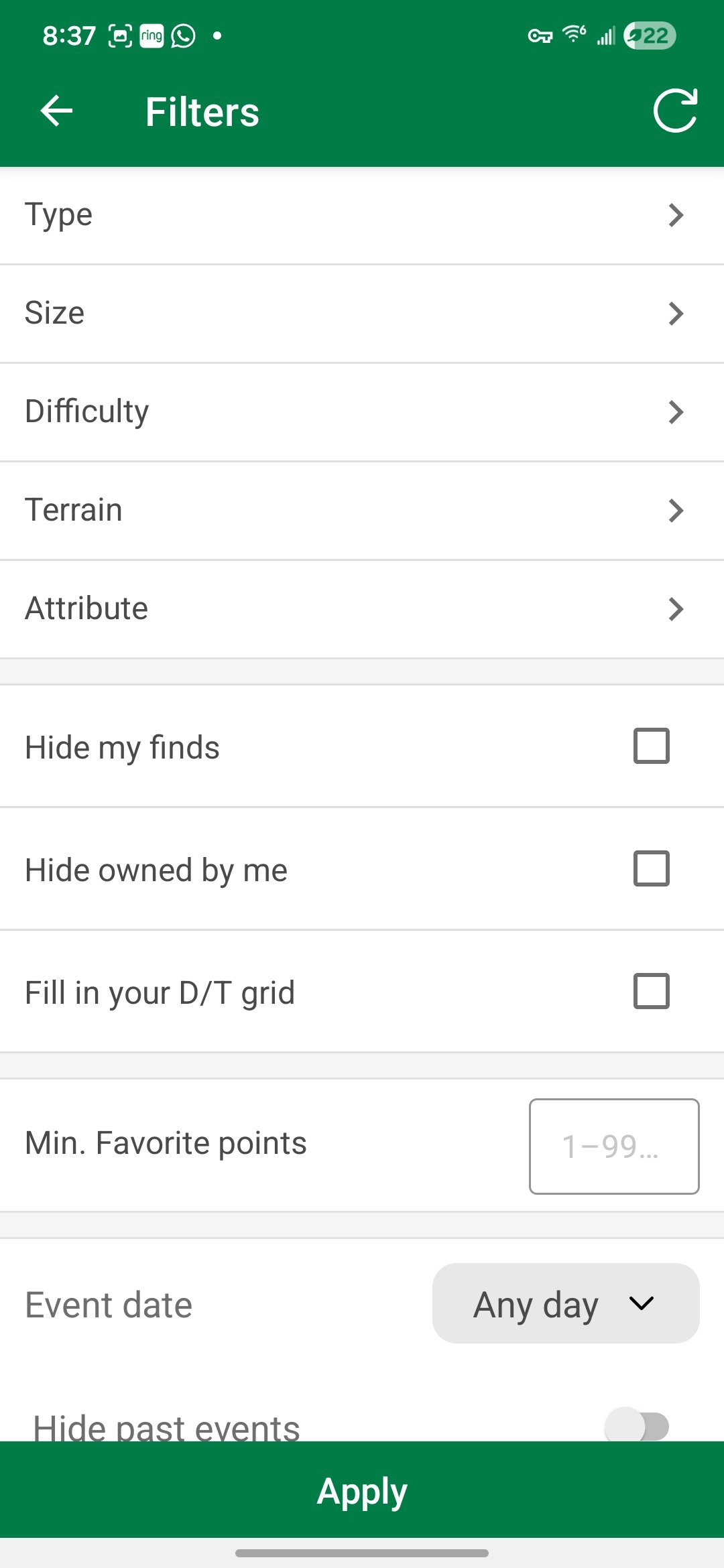 GC app on Android - caches missing from map - Official Geocaching® apps ...